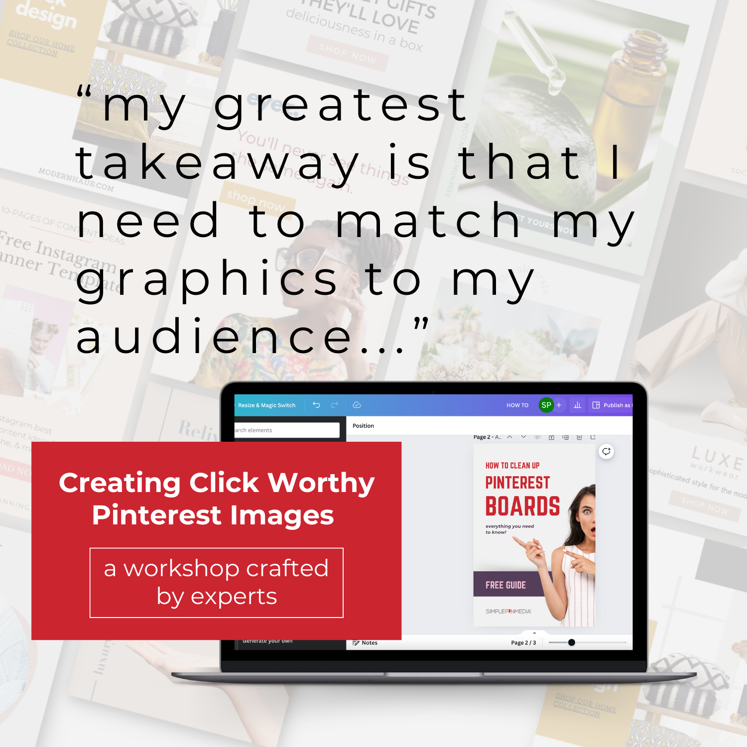 Creating Click Worthy Pinterest Images{Workshop Replay} – Simple Pin Shop